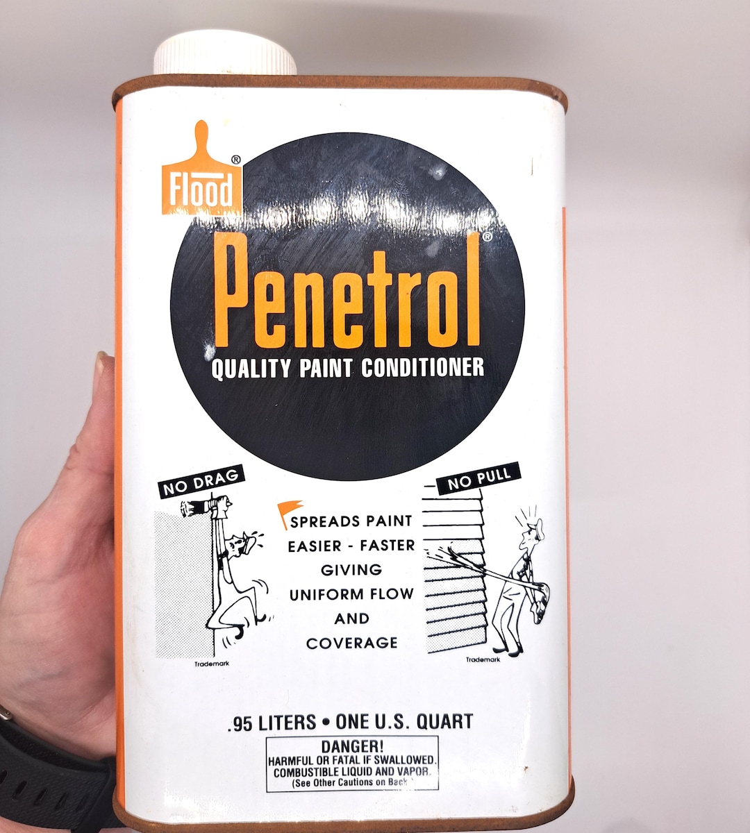 Vintage Metal Can Flood Penetrol Oil-based Paint Conditioner (almost ...