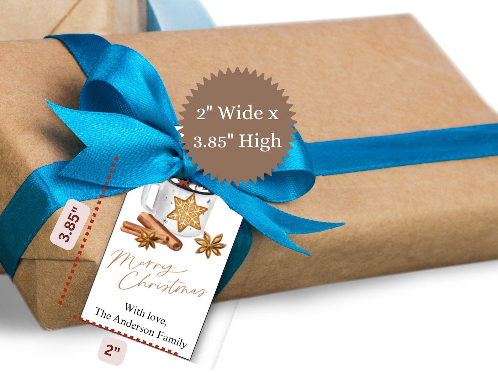 Personalized Christmas Gift Tags Printable | Editable Holiday Tags ...