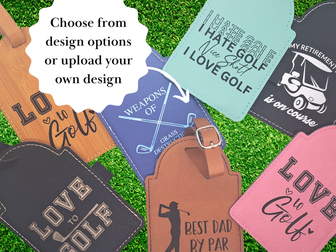 Personalized Golf Bag Tag With Tees, Customized Golf Accessory, Golf ...
