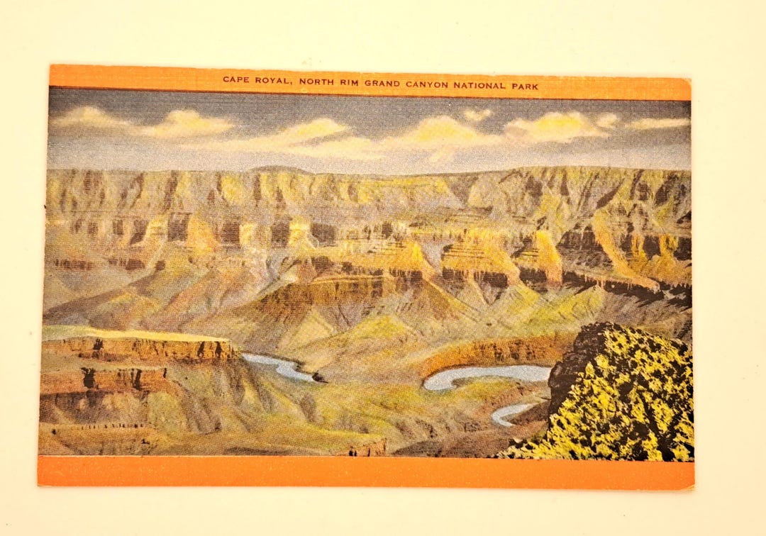 Set of 4 Vintage Postcards | Cape Royal - Grand Canyon NP ...