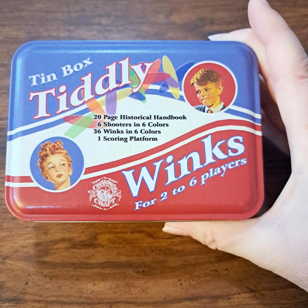 Vintage Tiddlywinks Tin Game NIB – Channel Craft Set for 2–6 Players - Etsy