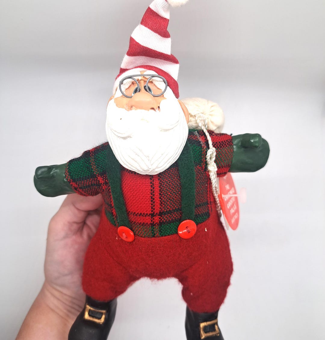 Vintage Santa Figurine: Russ Berrie Christmas Country Folks - Etsy