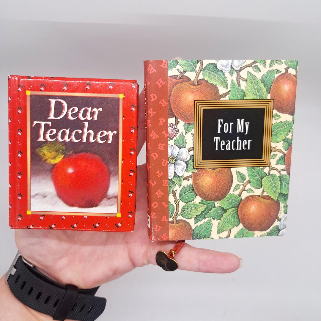 Mini Teacher Gift Books Set • Dear Teacher & for My Teacher ...