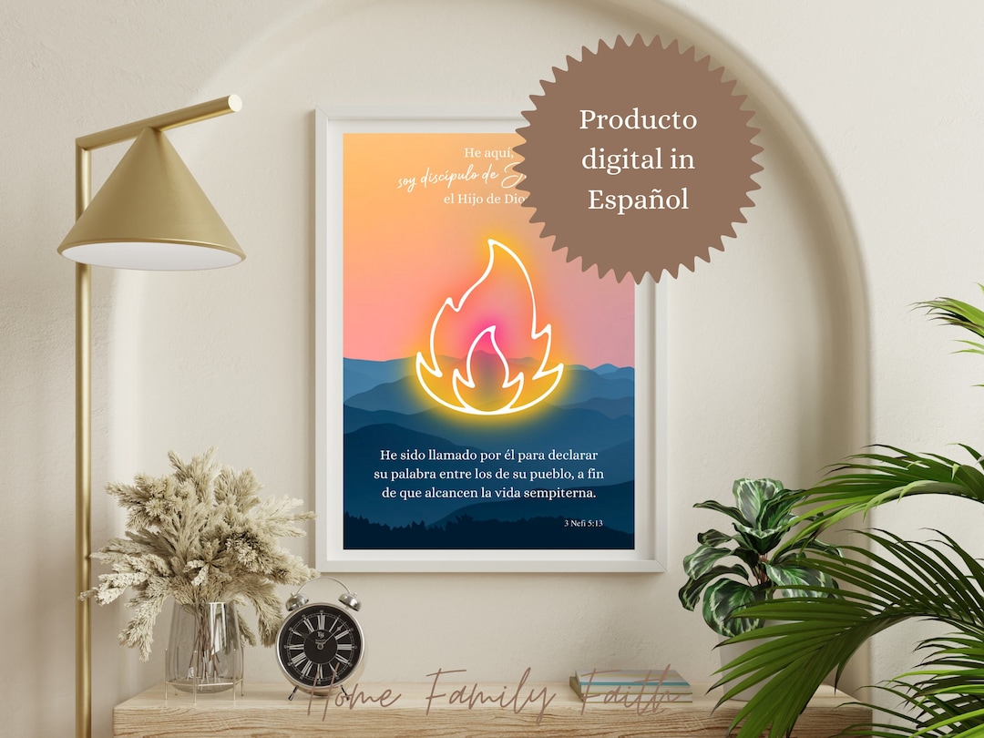 Spanish Printable Discípulo De Jesucristo Tema Juventud 2024 LDS Regalo ...