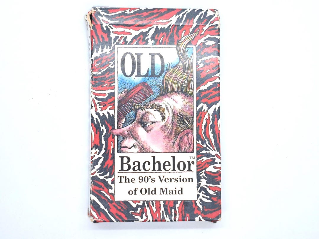 Vintage 1990s Old Bachelor Card Game by University Games, Illustrations ...