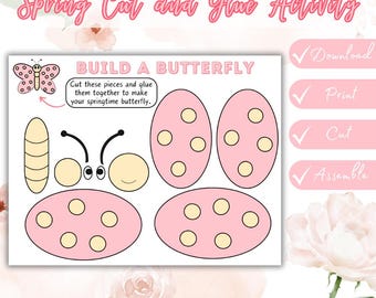 Build a Bee | Fun and Easy Spring Craft for Kids | Printable Activity ...