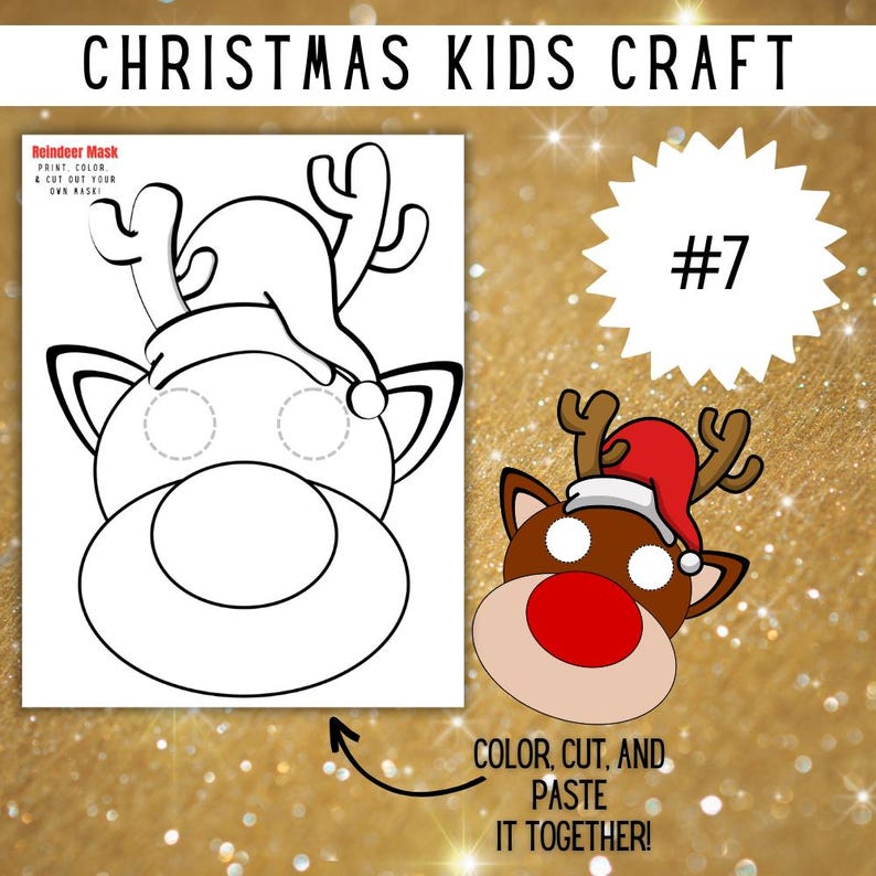 Printable Christmas Crafts for Kids | Christmas Craft Templates for ...