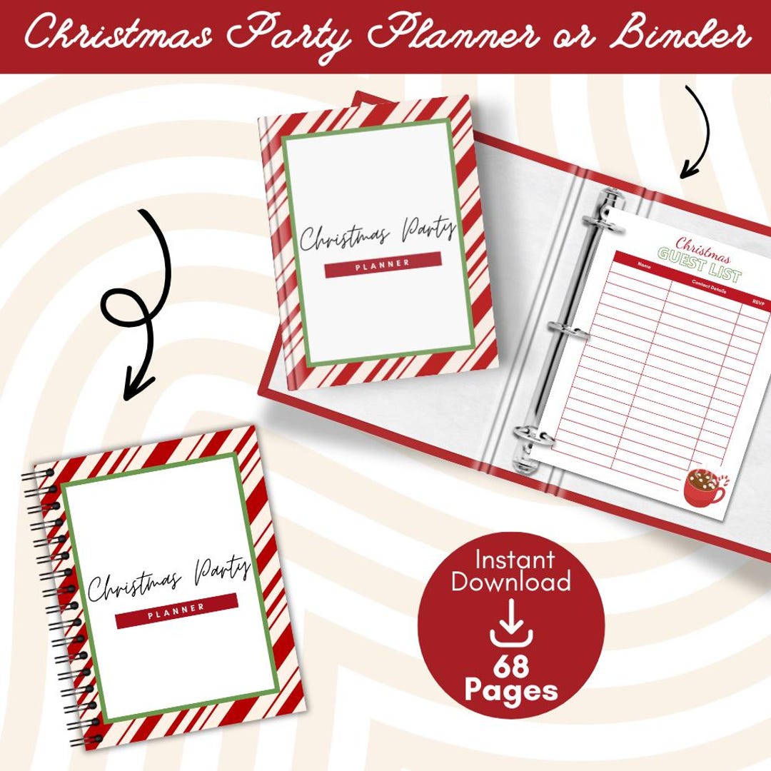 Chrristmas Party Planner | Printable Christmas Planner | Holiday ...