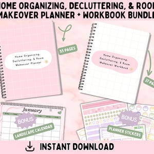 Printable Home Cleaning & Organizing Planner Bundle | Printable Home ...