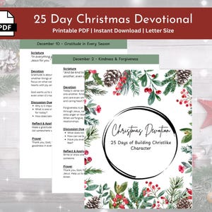 Advent Calendar Devotion | Family Christmas Devotional | Advent ...