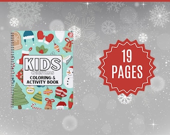 Printable Christmas Coloring Book Pages, Christmas Activity for Kids ...