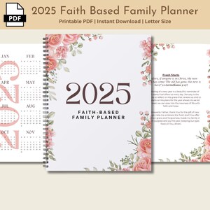 2025 Devotional Planner | Printable Christian Family Planner | Monthly ...