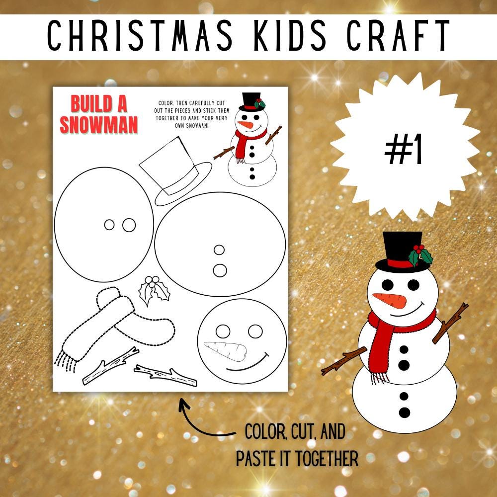Printable Christmas Crafts for Kids | Christmas Craft Templates for ...