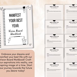 Printable 2025 Vision Board Planner Bundle | Vision Board Planner ...