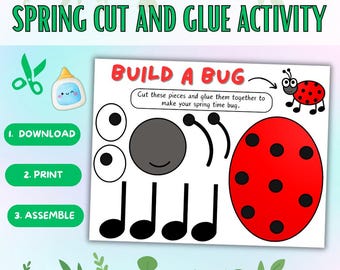 Build a Bee | Fun and Easy Spring Craft for Kids | Printable Activity ...