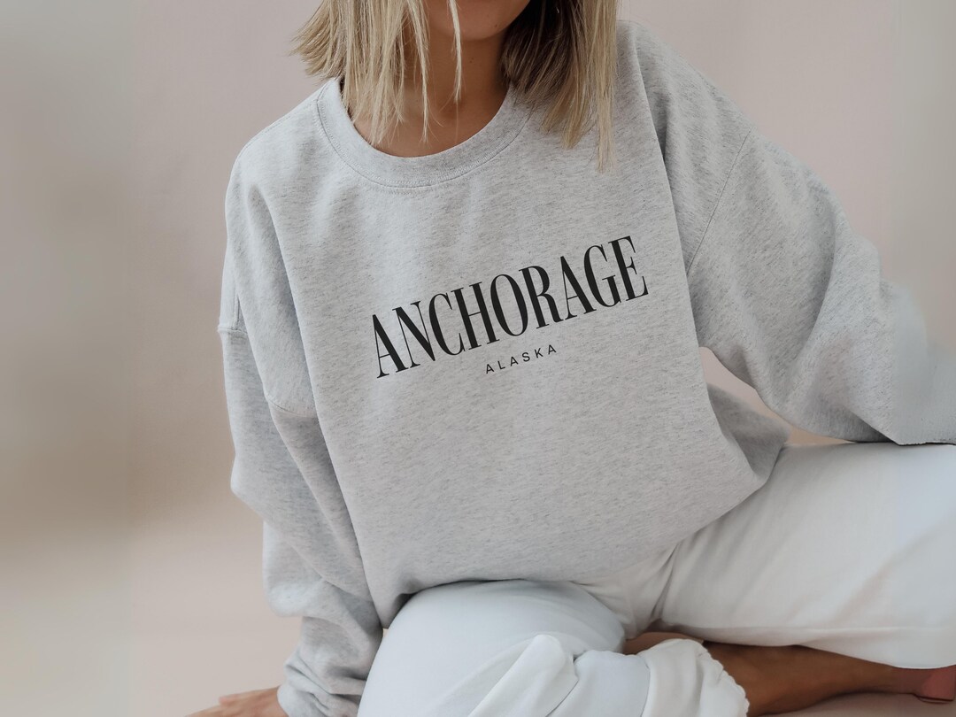 Alaska Cruise Shirt Anchorage Alaska Sweatshirt State Name Crewneck ...