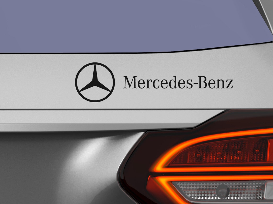 Stickers "mercedes Logo" in Vinile Adesivo, Colori Personalizzabili ...