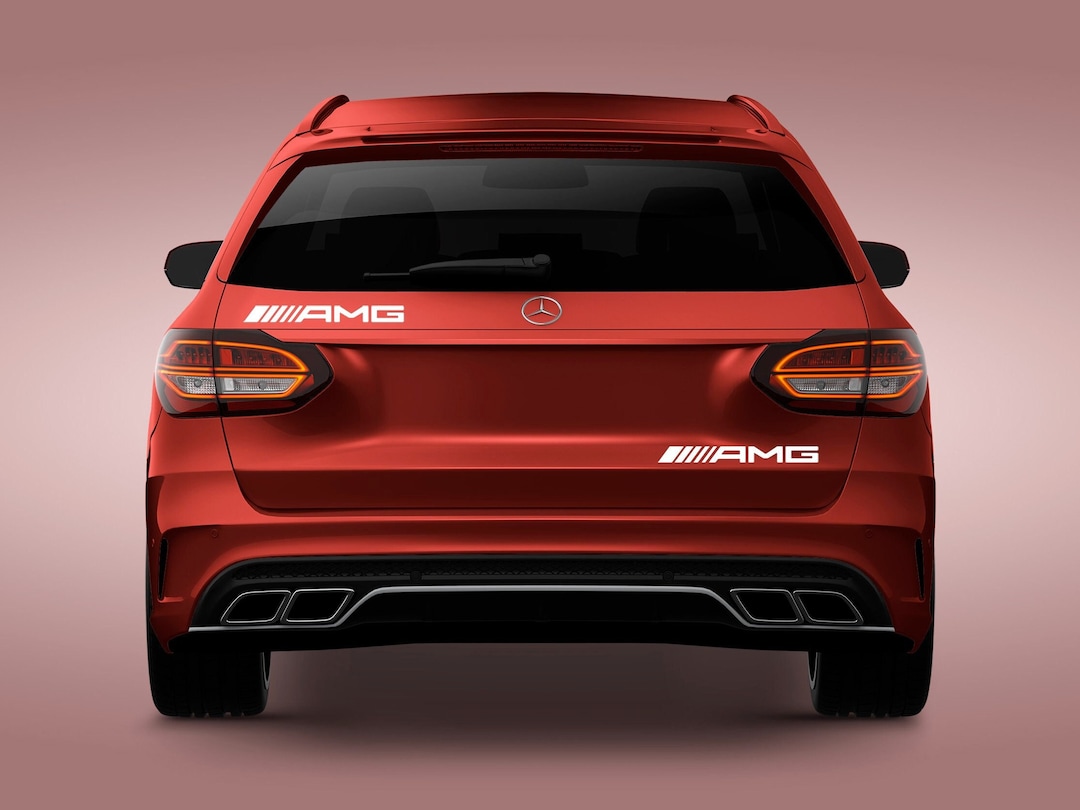 Stickers "amg Mercedes" in Vinile Adesivo, Colori Personalizzabili ...