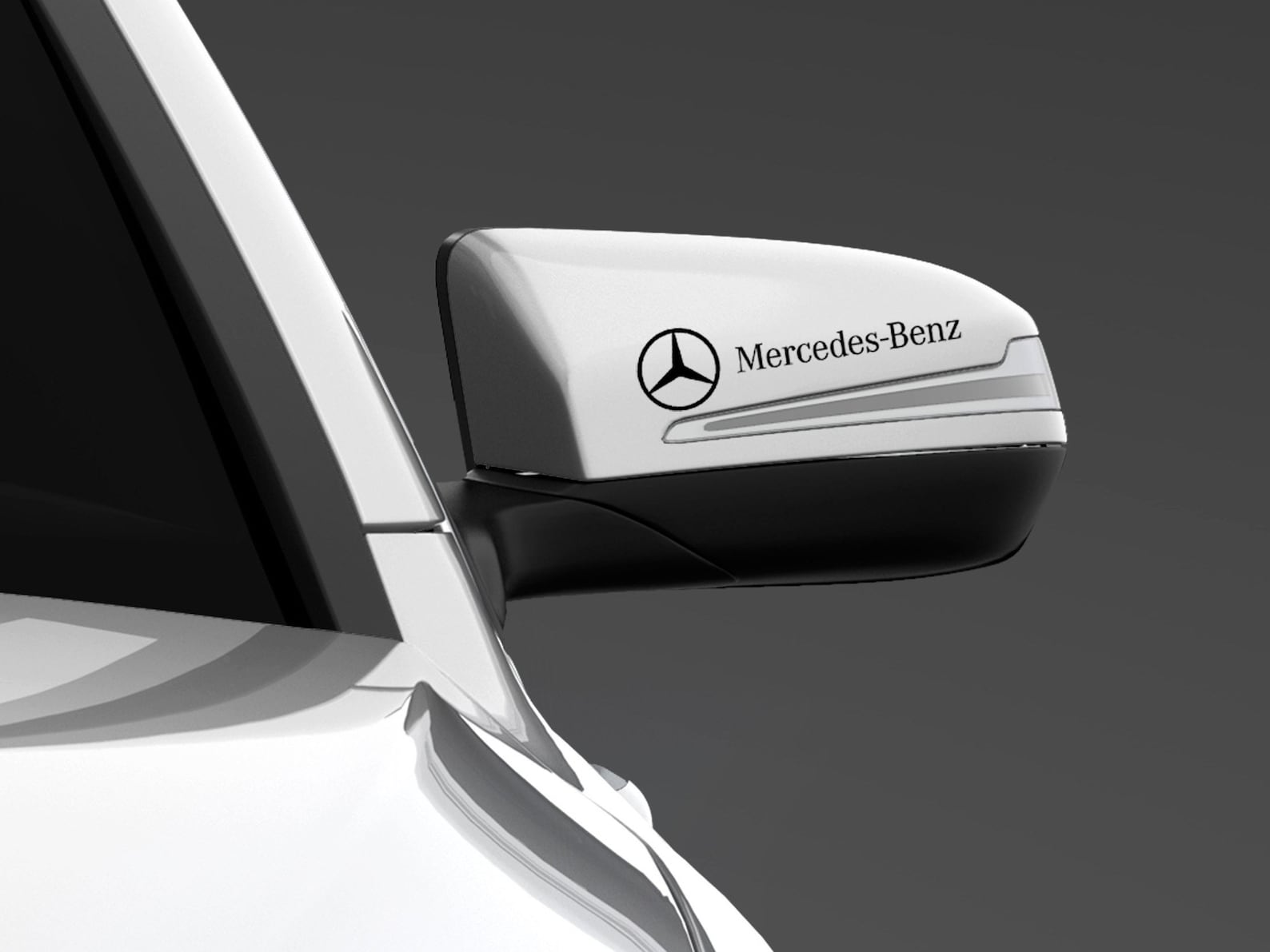 Stickers "mercedes Logo" in Vinile Adesivo, Colori Personalizzabili ...