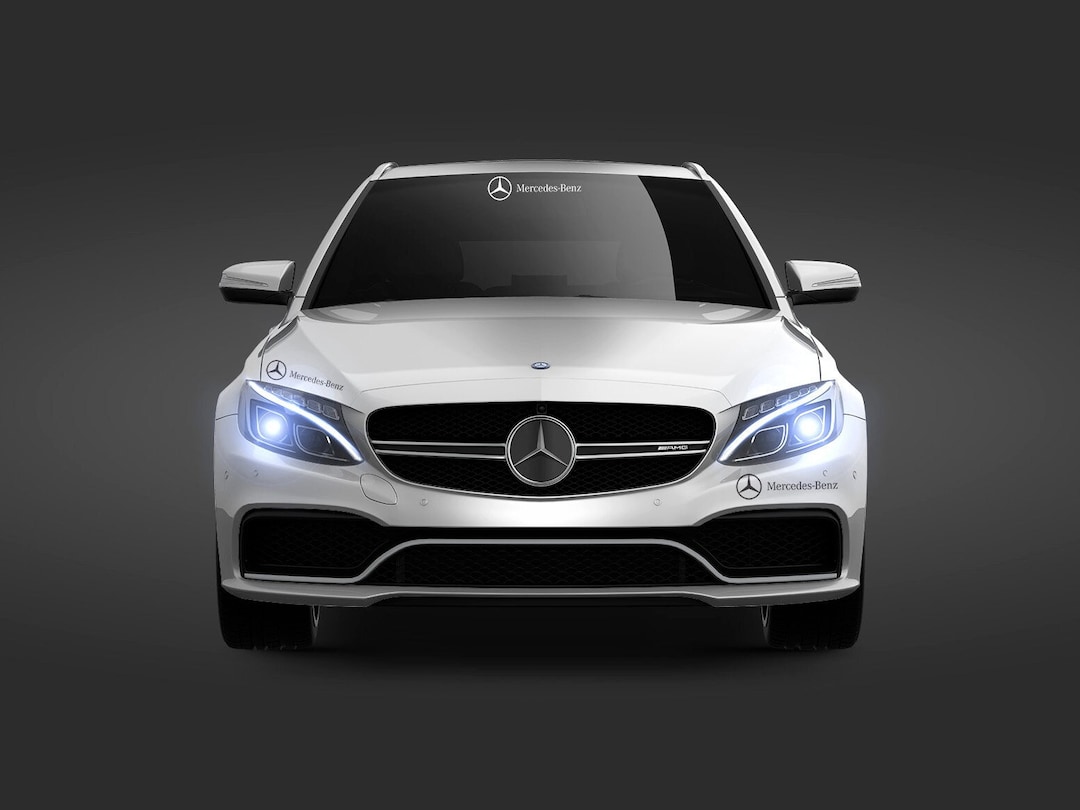 Stickers "mercedes Logo" in Vinile Adesivo, Colori Personalizzabili ...