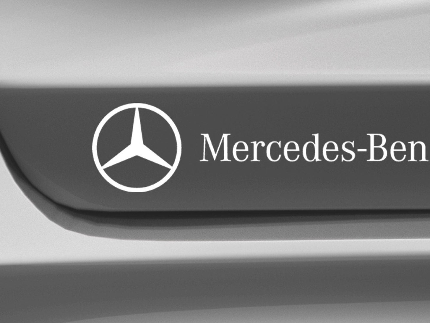 Stickers mercedes Logo in Vinile Adesivo, Colori Personalizzabili ...