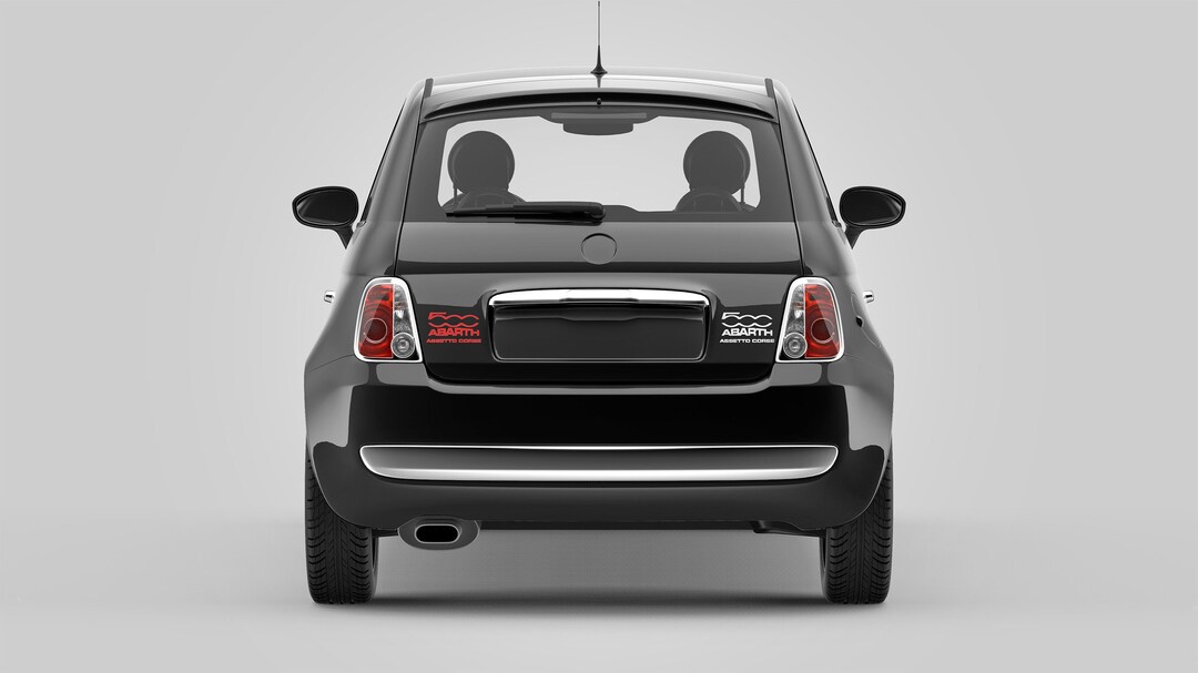 Stickers "500 Abarth Assetto Corsa" in Vinile Adesivo, Colori ...