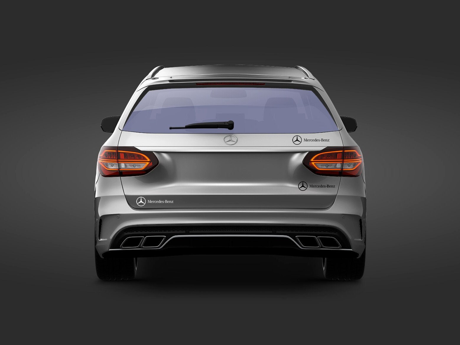 Stickers mercedes Logo in Vinile Adesivo, Colori Personalizzabili ...