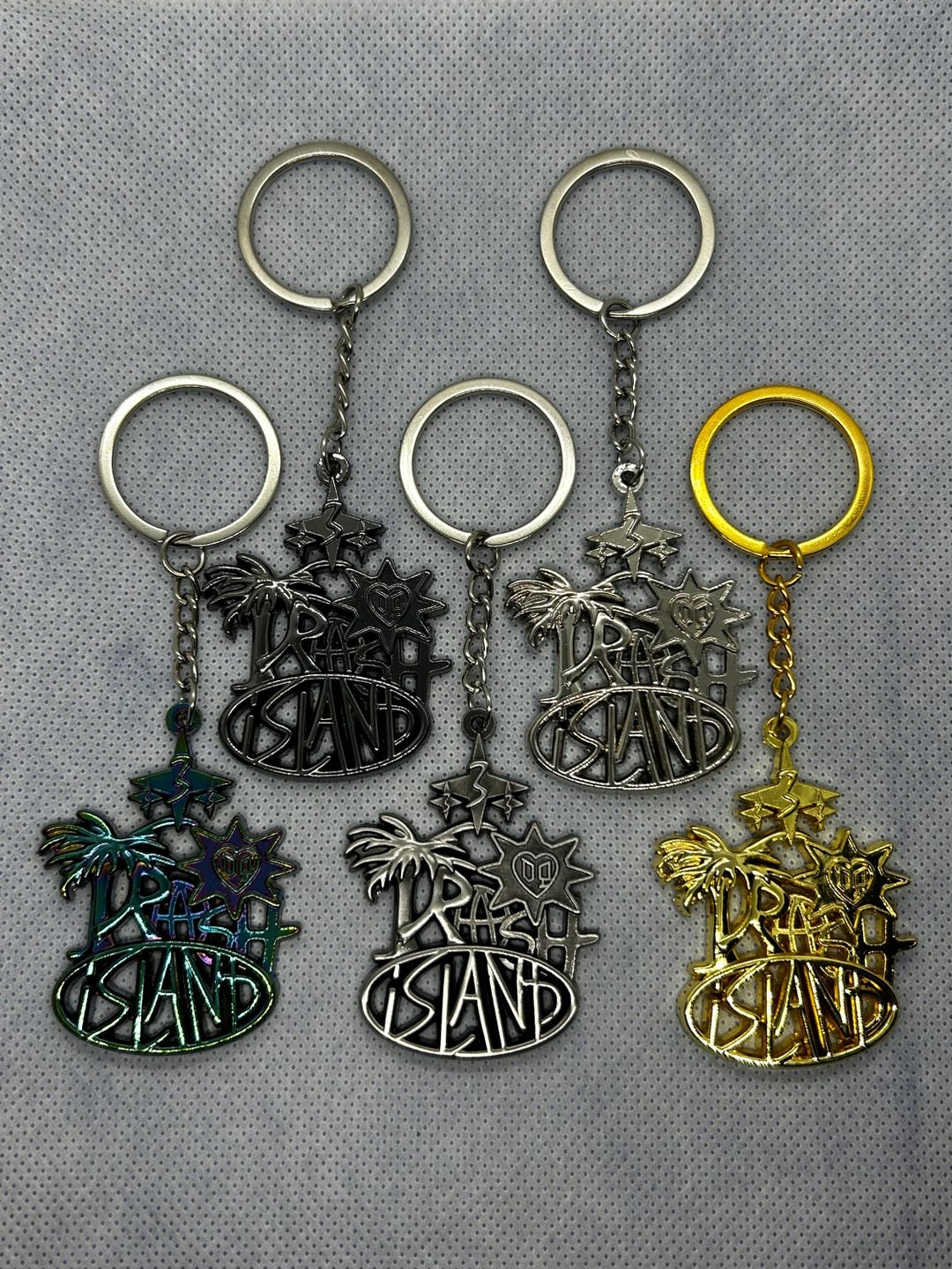 Trash Island Keychain - Etsy