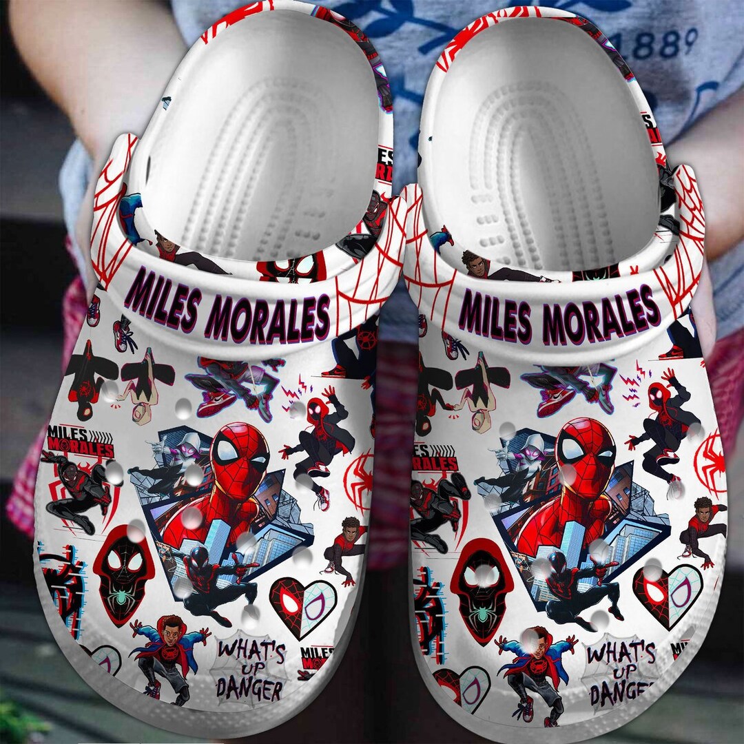 Marvel Spider-man Miles Morales Game Movie Crocs Crocband - Etsy
