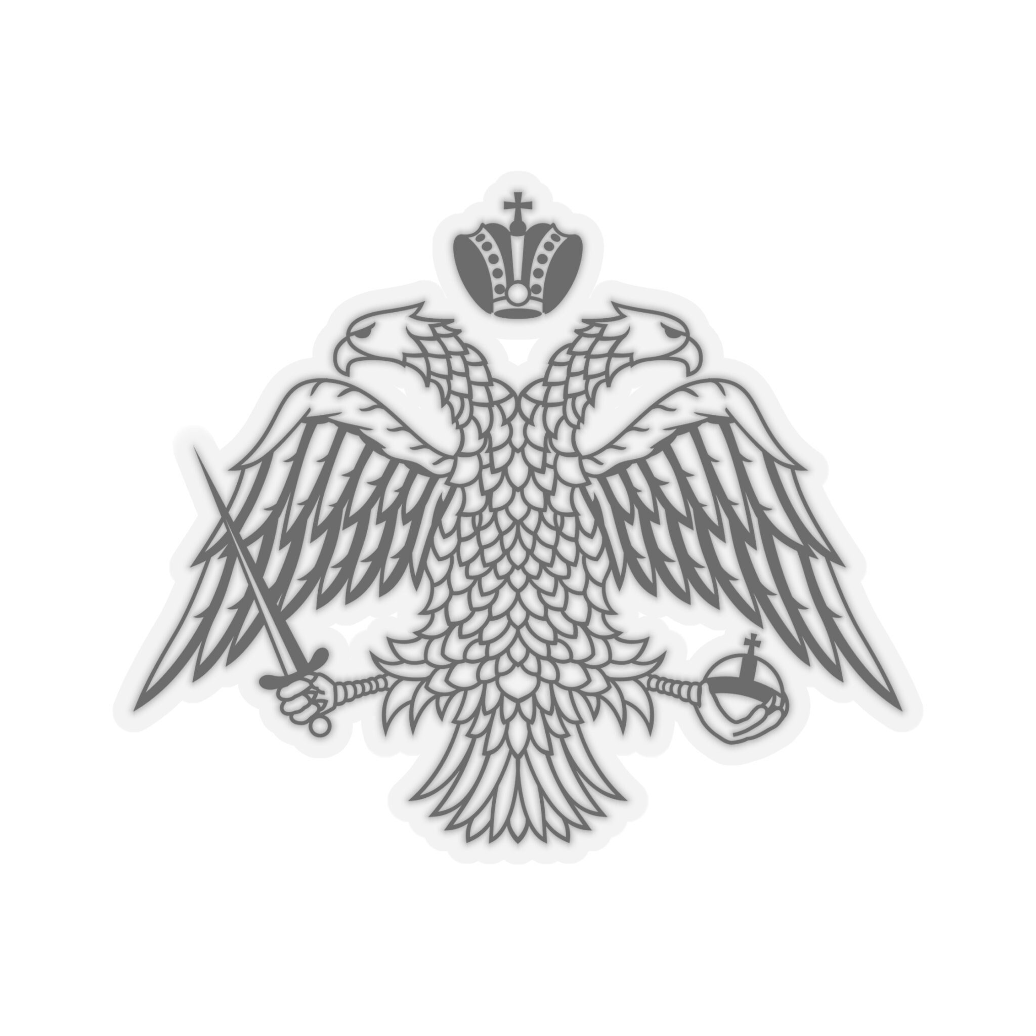 Byzantine Christian Double-headed Eagle Sticker - Etsy