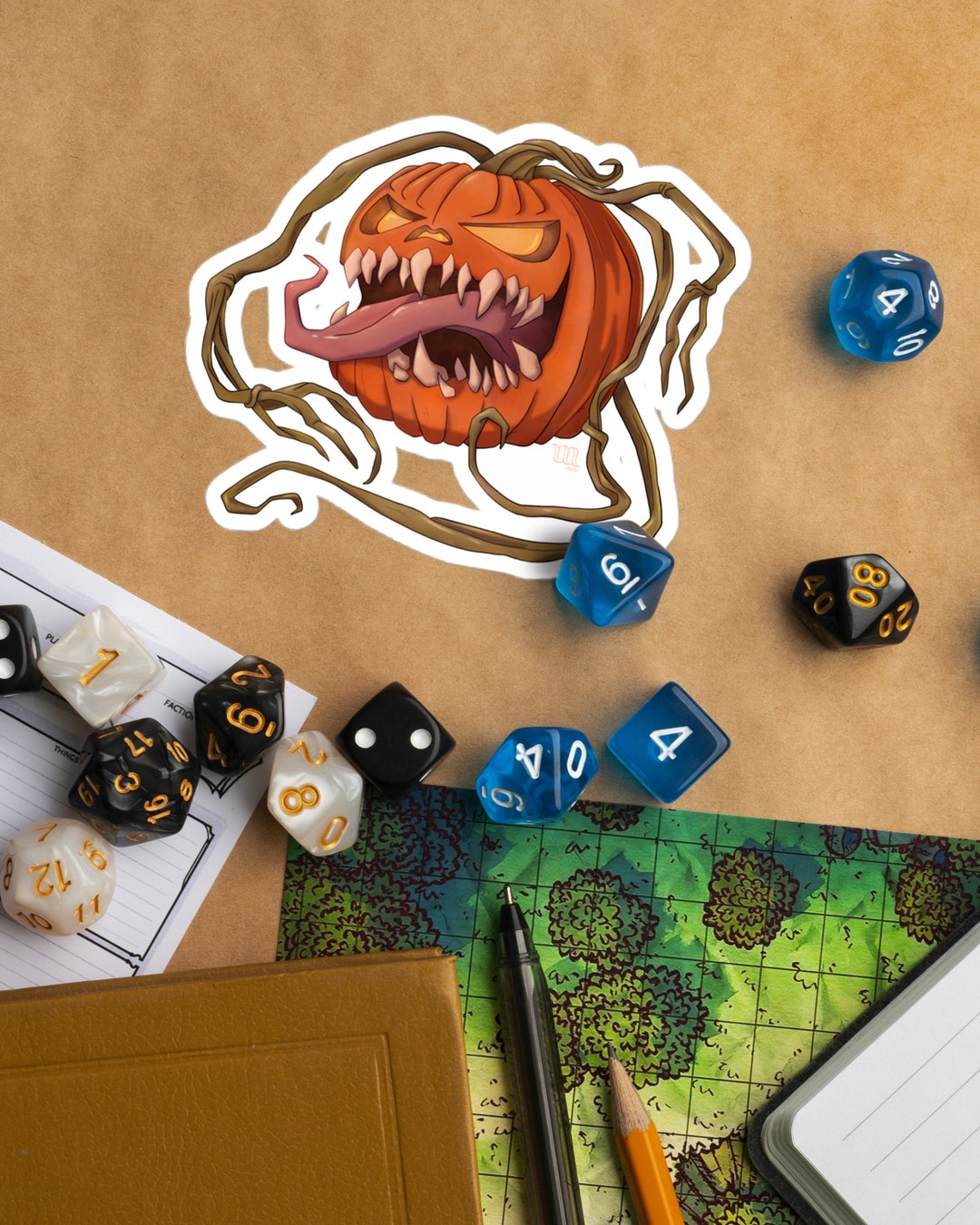 Halloween Dnd Sticker Spooky Dungeons and Dragons Computer Sticker RPG ...