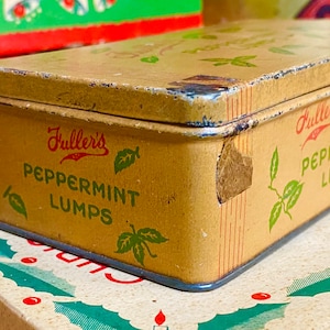 Vintage 1950s Fuller's Peppermint Lumps Empty Sweet Candy Tin Box ...