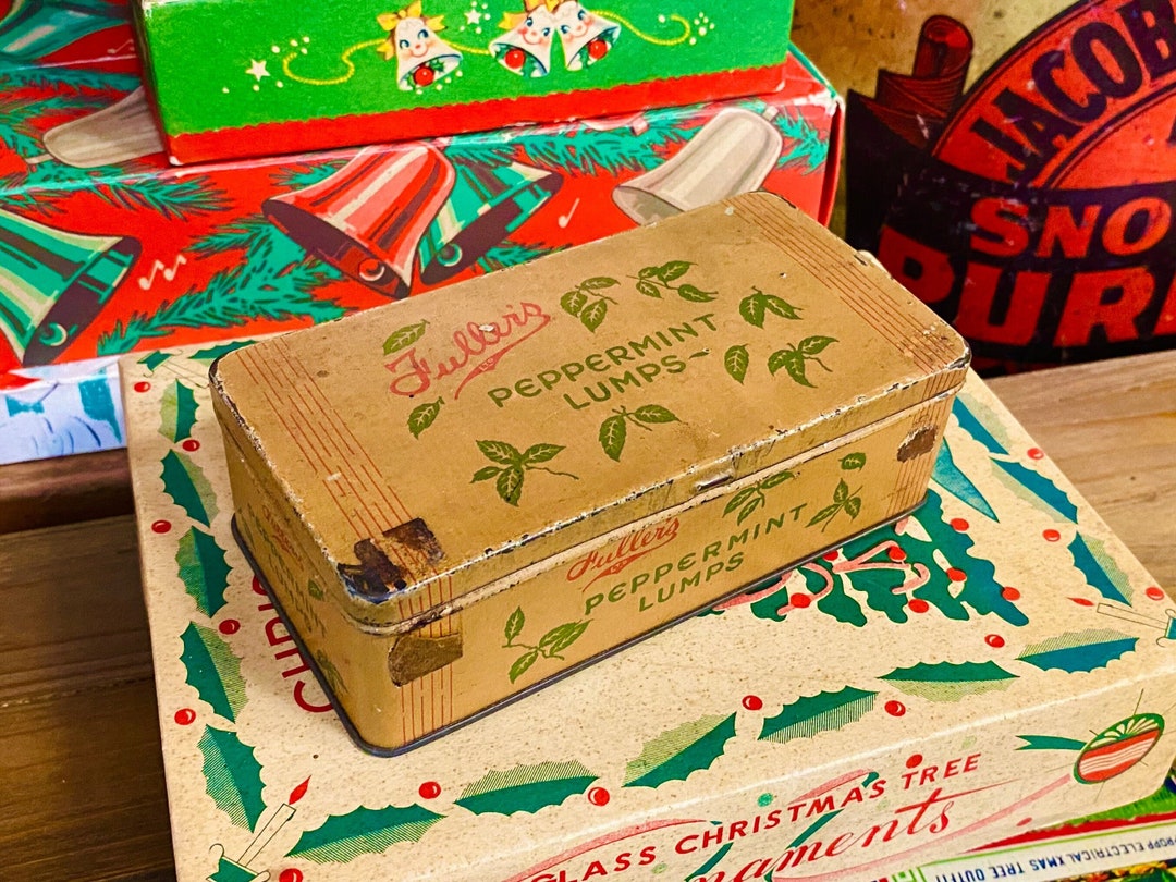 Vintage 1950s Fuller's Peppermint Lumps Empty Sweet Candy Tin Box ...