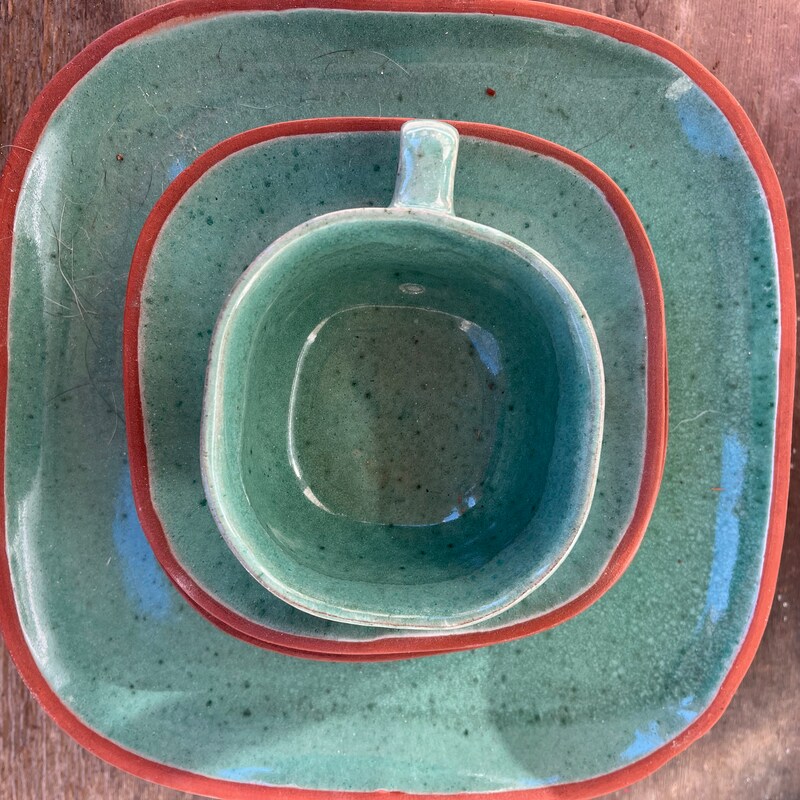 Turquoise Dinnerware - Etsy
