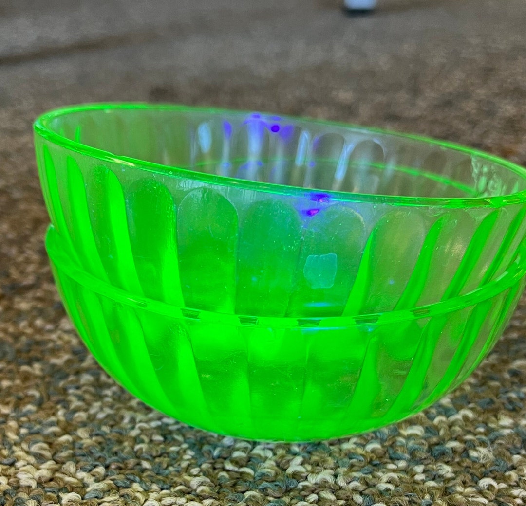 Uranium Glass, Hazel Atlas, New Century, Pair Small Bowls, Mint - Etsy