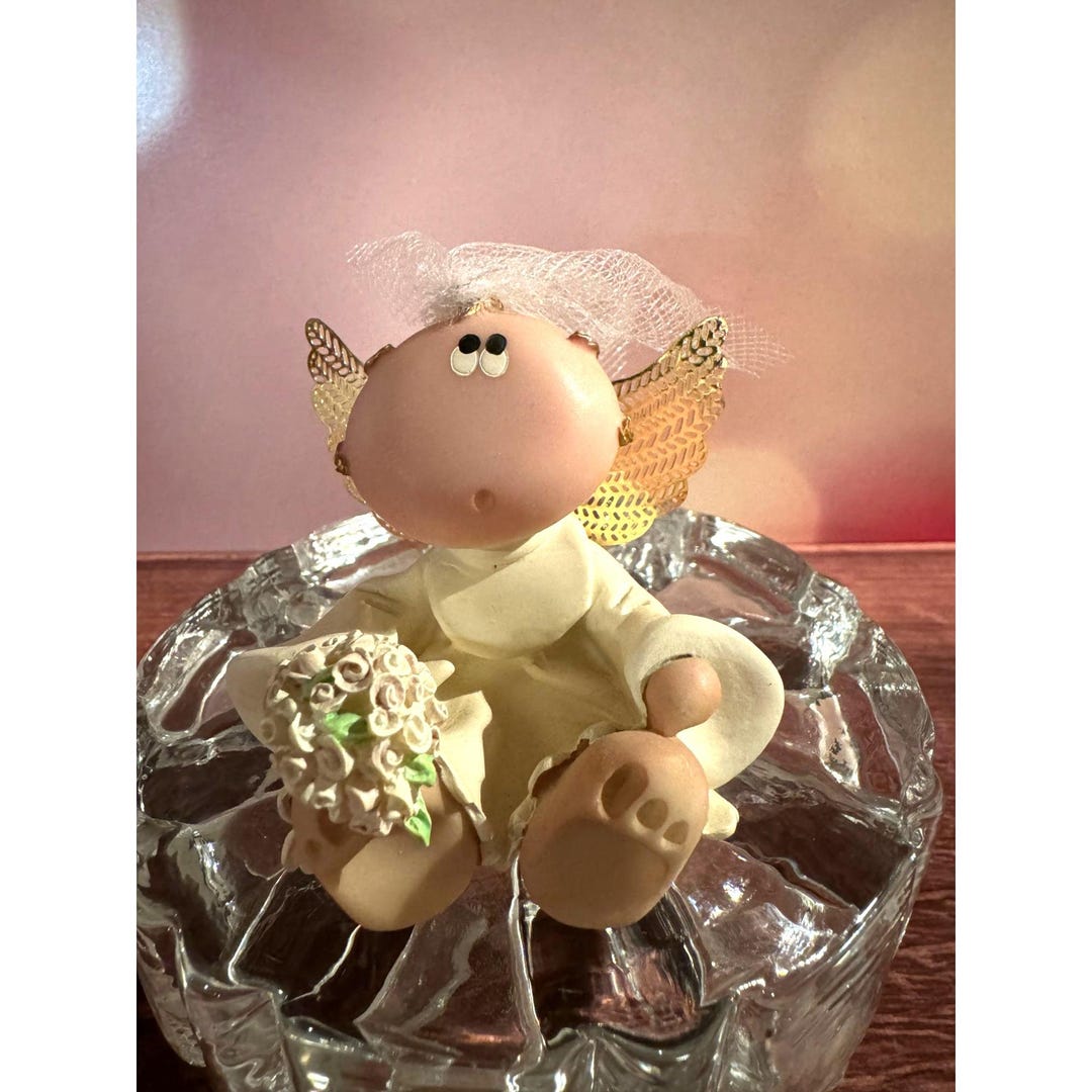 Vintage 2001 Angel Cheeks Bride Figurine - Etsy