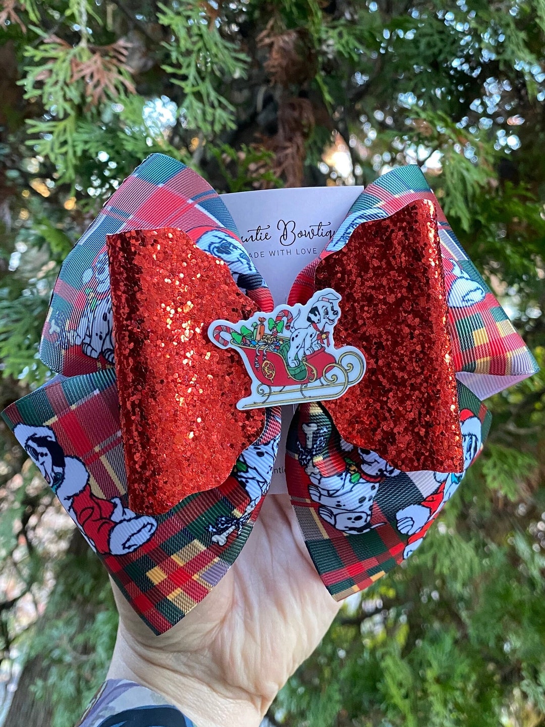 Christmas 101 Dalmatians Inspired Hair Bow - Etsy