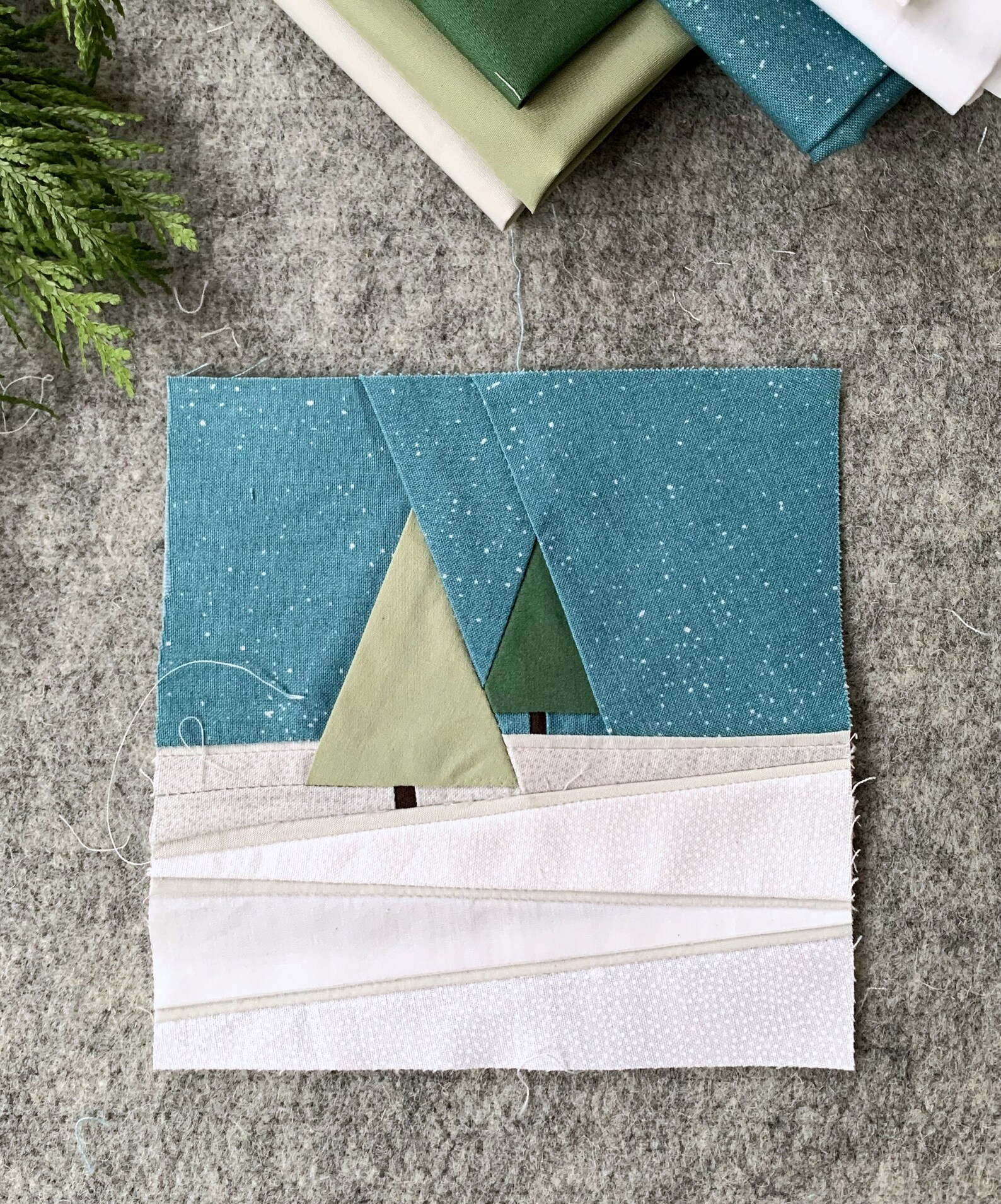 Small Patches of Woods Foundation Paper Piecing Template, PDF, FPP ...