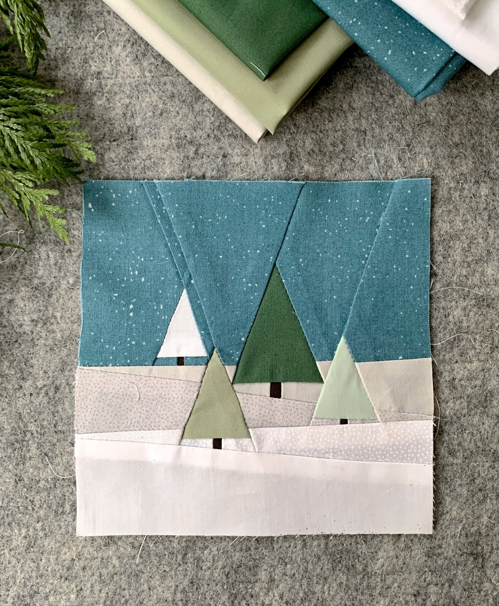 Small Patches of Woods Foundation Paper Piecing Template, PDF, FPP ...