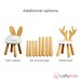 Wooden Kids Square White Table and Chairs Set, Montessori Table, Gift ...