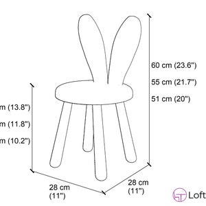 Wooden Kids Chair Rabbit Montessori Bunny Chair Toddler - Etsy