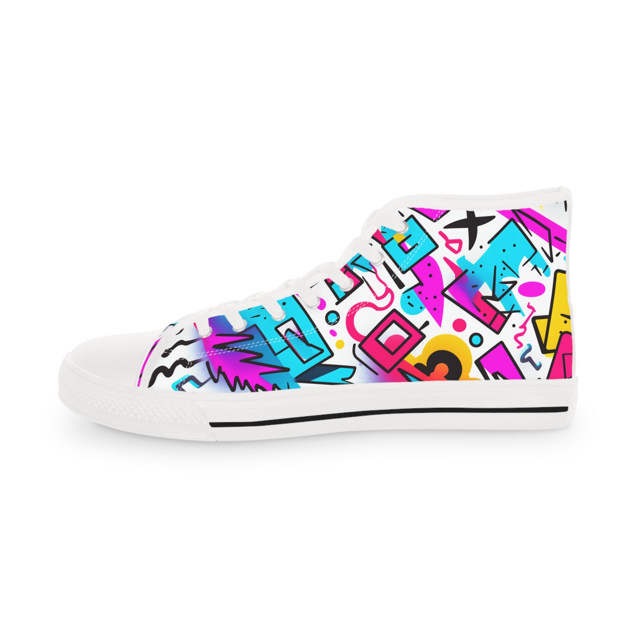 Sneakers 80s Sneakers Art Neon Graffiti 80s - Etsy