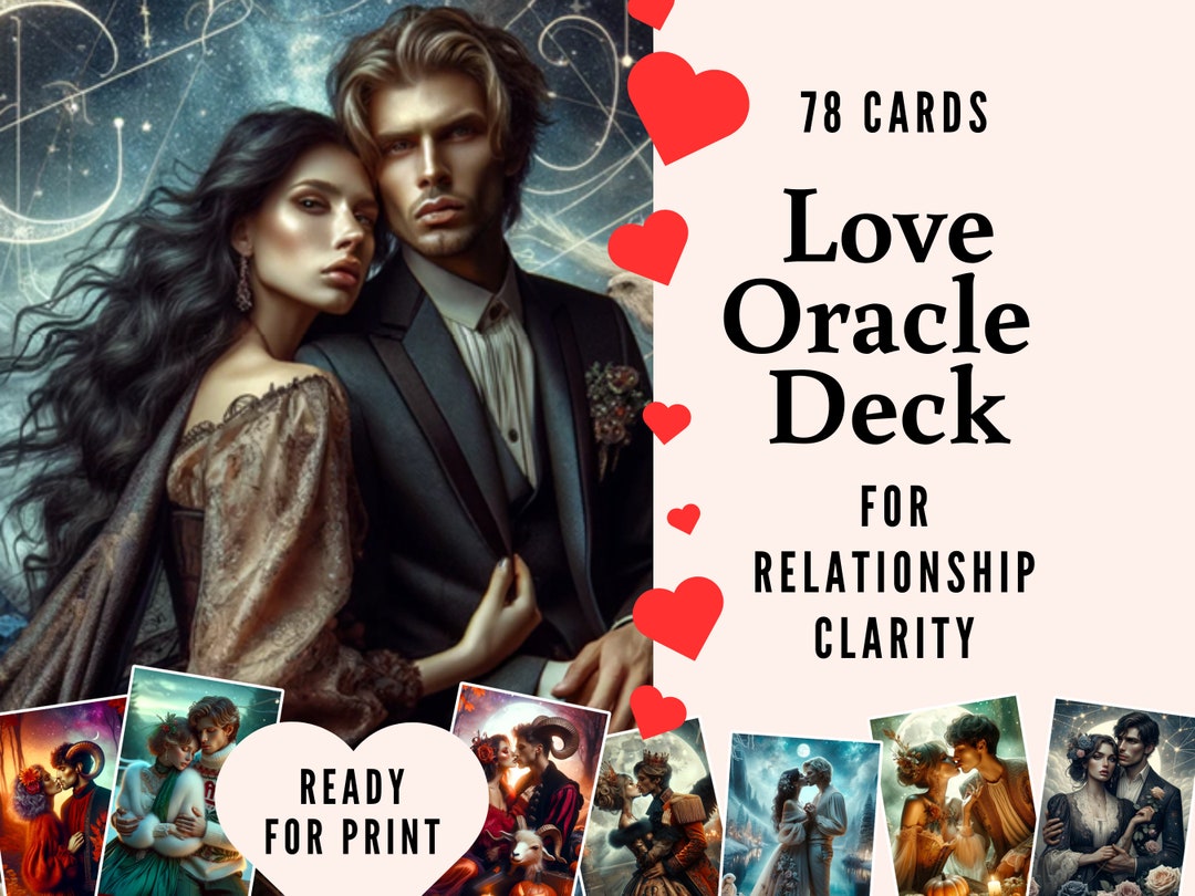 Digital Love Oracle Card Deck for Romantic Insight and Relationship ...