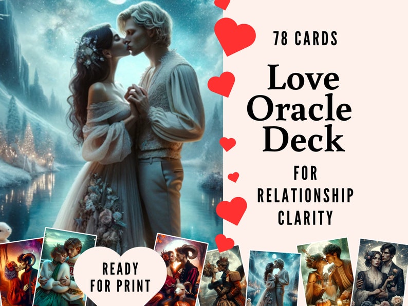 Printable Oracle Card Deck for Romantic Insight and Relationship ...