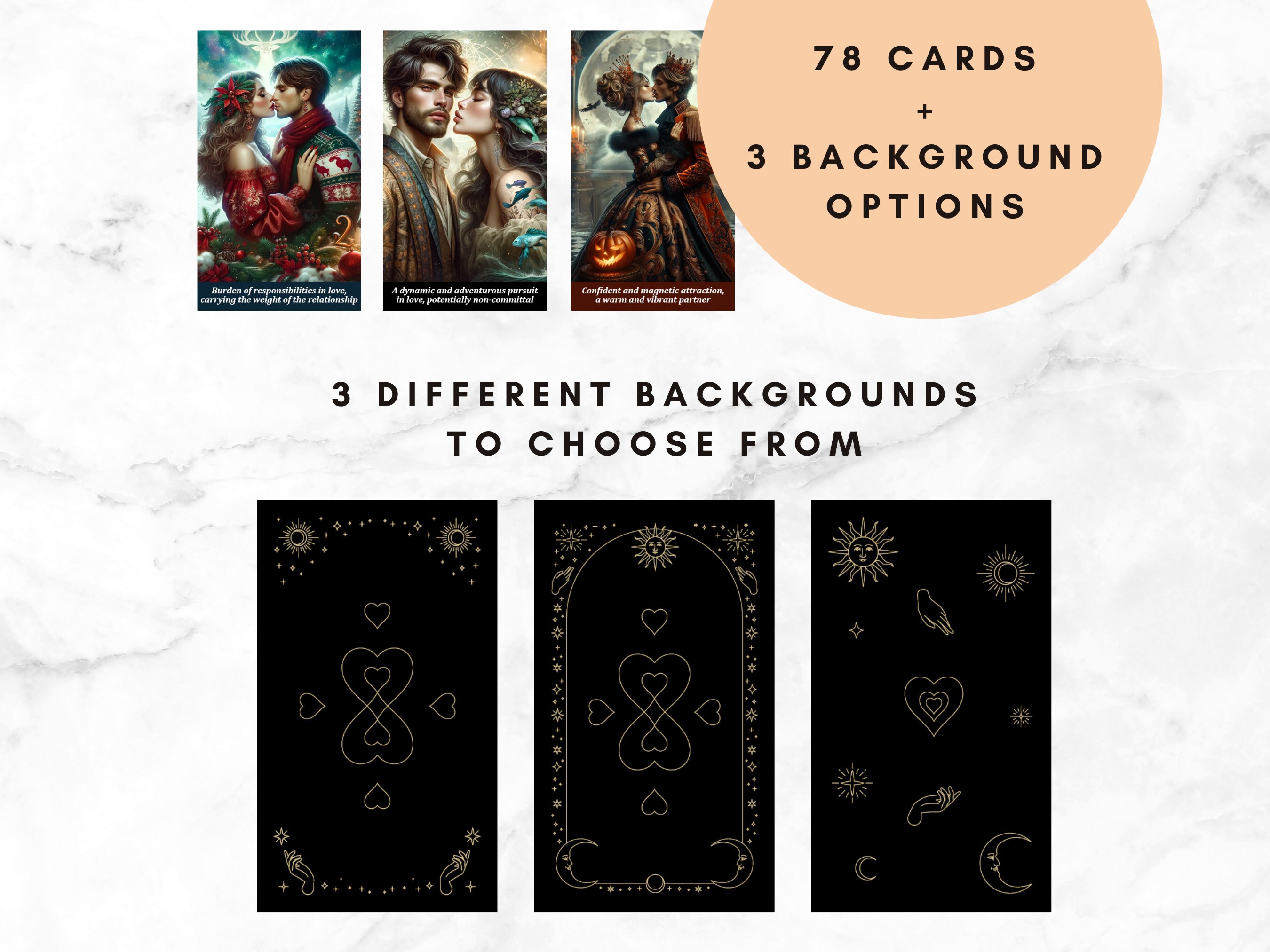 Printable Oracle Card Deck for Romantic Insight and Relationship ...