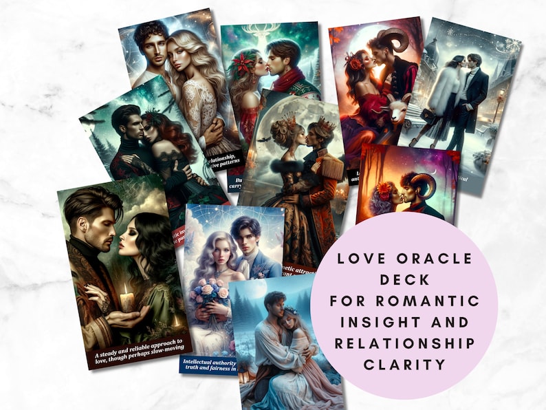 Digital Love Oracle Card Deck for Romantic Insight and Relationship ...