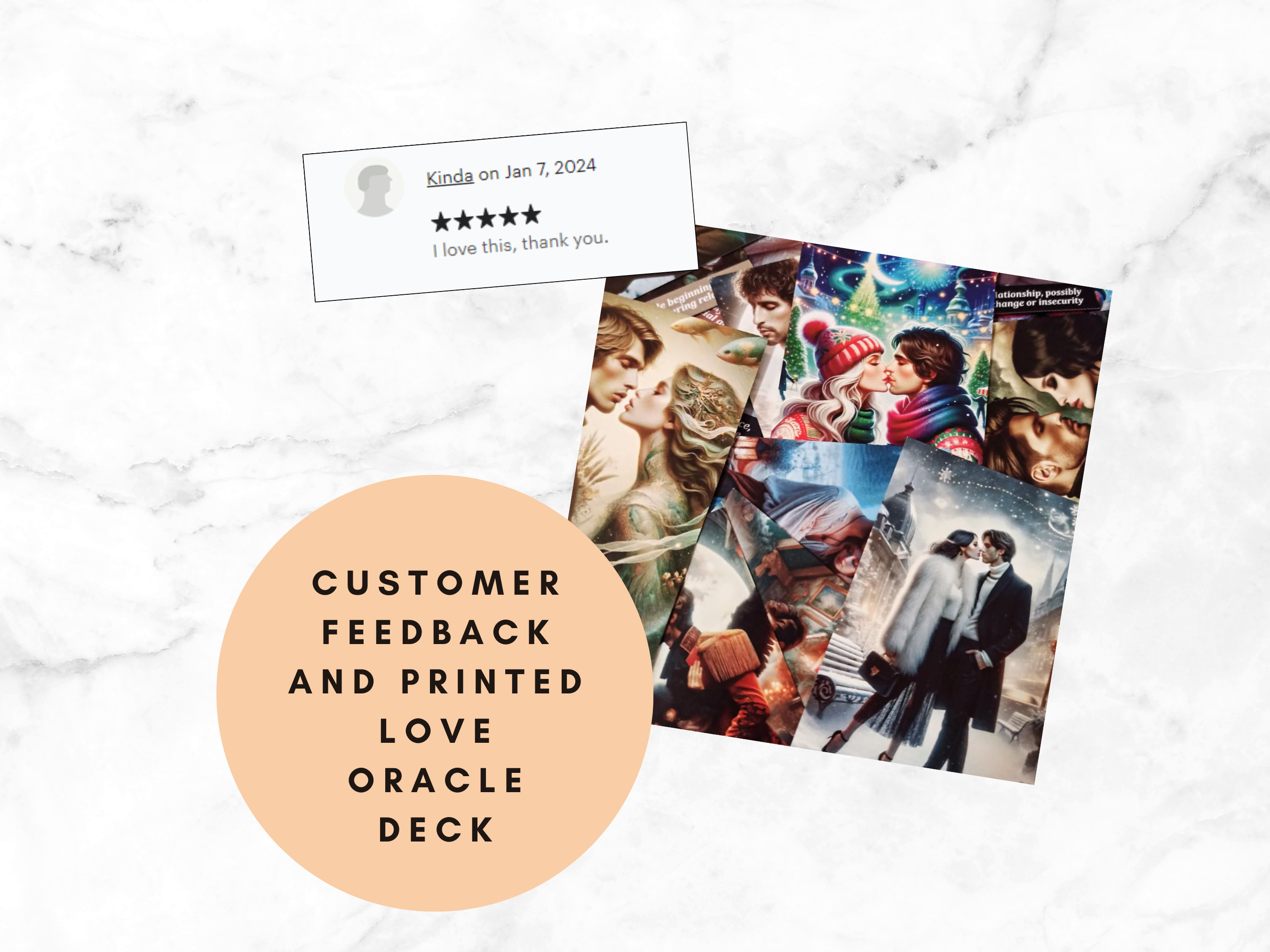 Printable Oracle Card Deck for Romantic Insight and Relationship ...