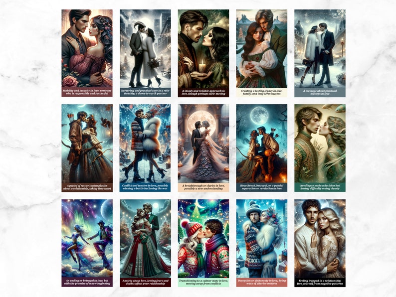 Digital Love Oracle Card Deck for Romantic Insight and Relationship ...