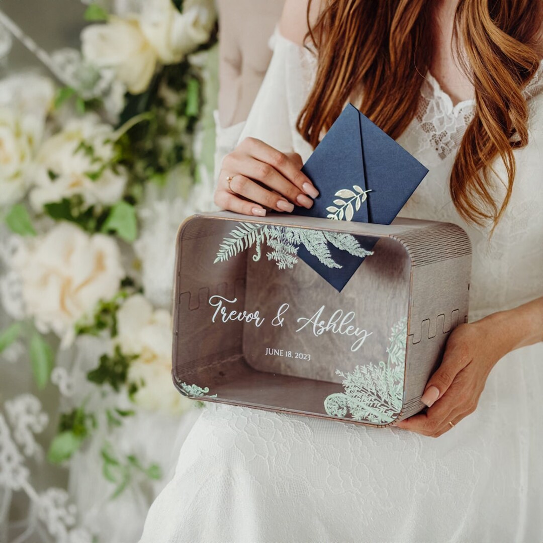 Personalized Graduation Card Box Wedding Card Box With - Etsy