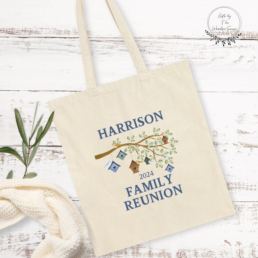Personalized 2024 Family Reunion Tote Bag, Family Gathering, Souvenir ...